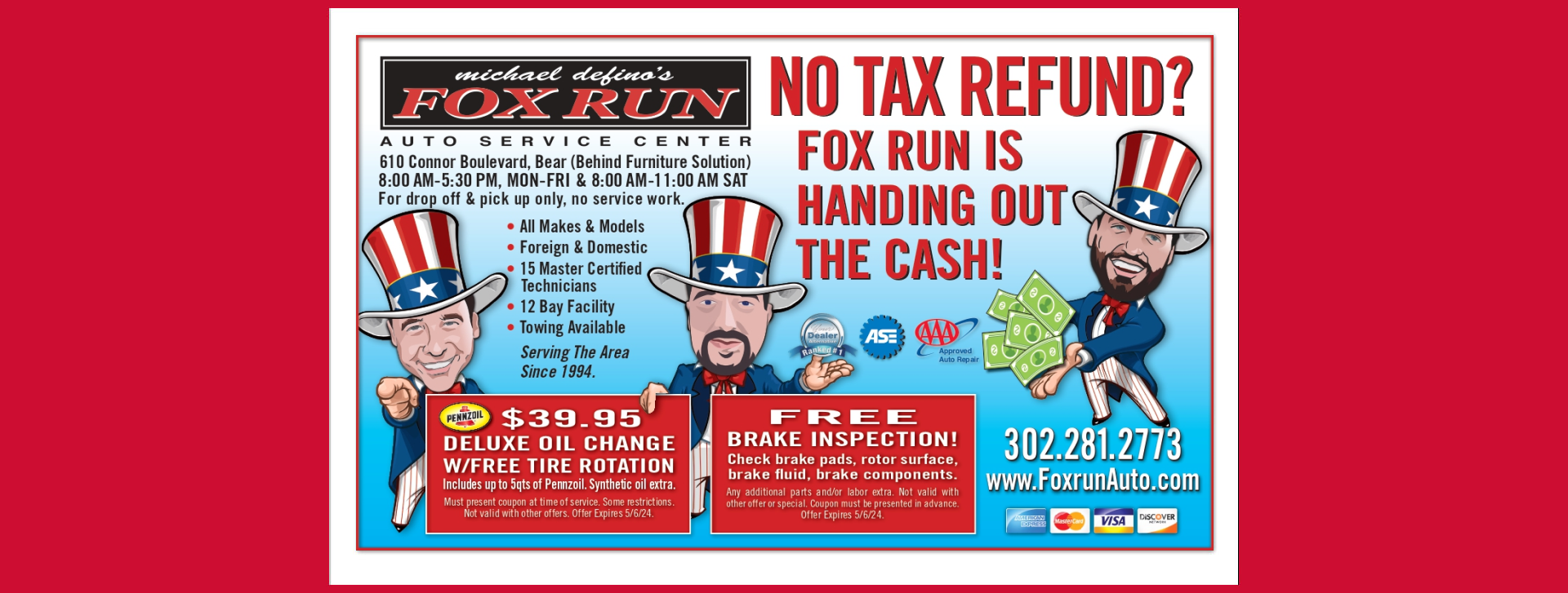 Bear Auto Repair - Fox Run Auto Inc.