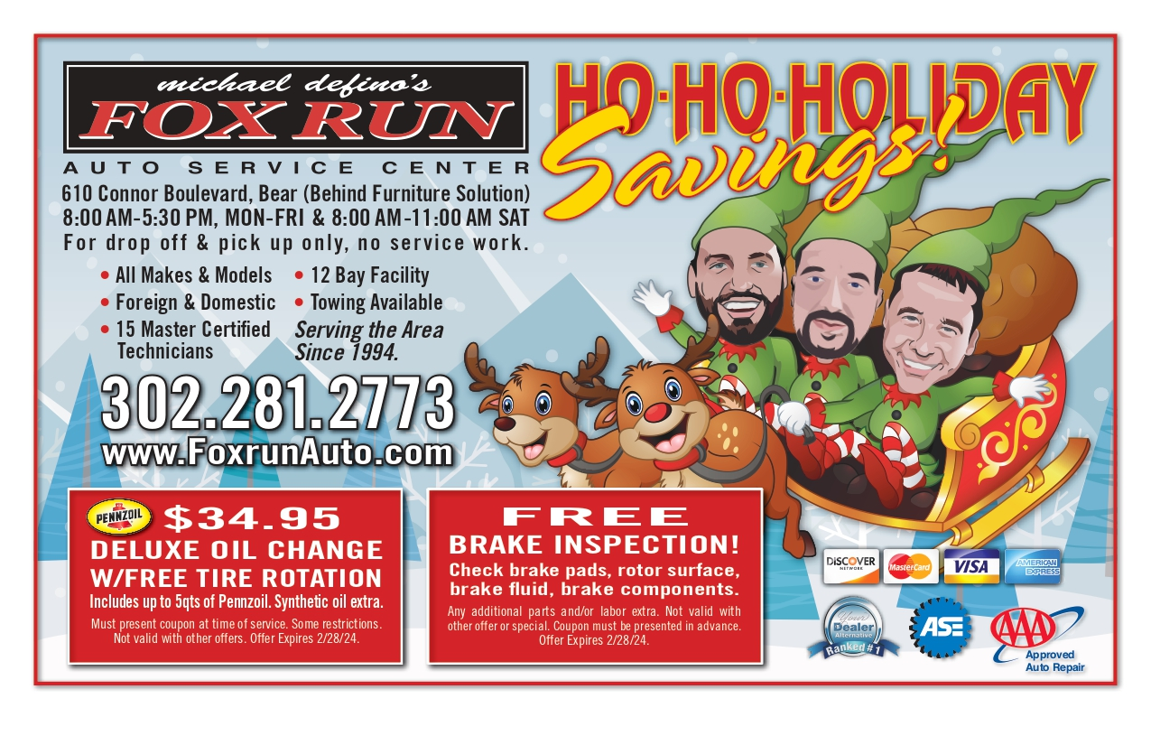Specials - Fox Run Auto Inc.